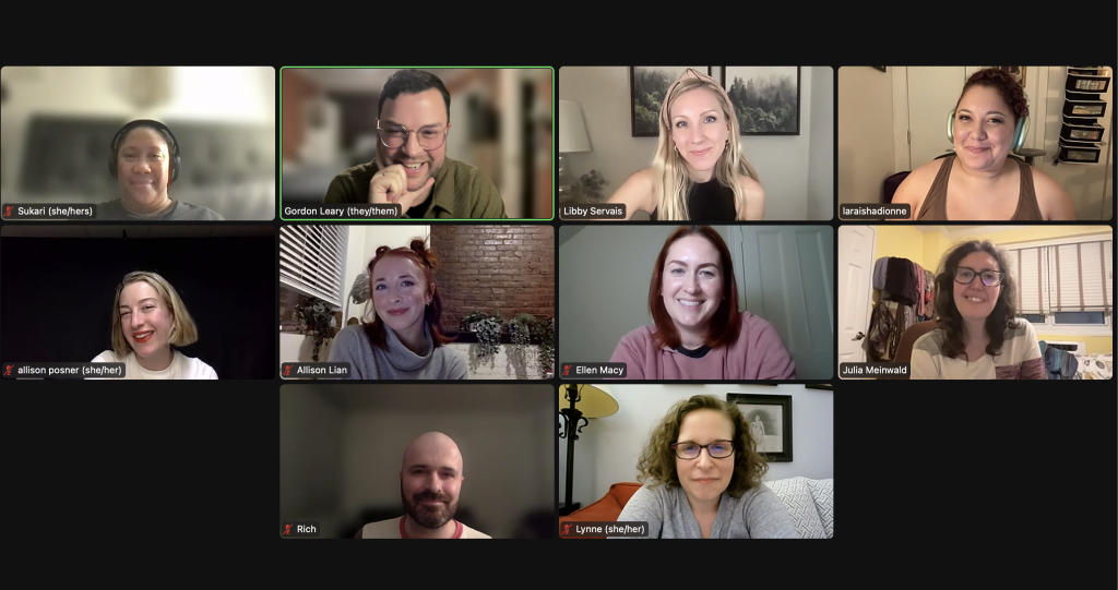 A first table(t) reading! - Gordon Leary